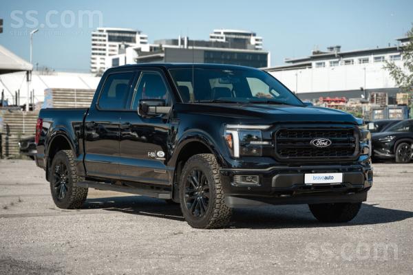 Black Ford F-150 2025 in Riga, with an engine capacity of 3.50 L and mileage of 15 thousand km for 74990 €, photo 3 on AUTOMOTO.COM.LV