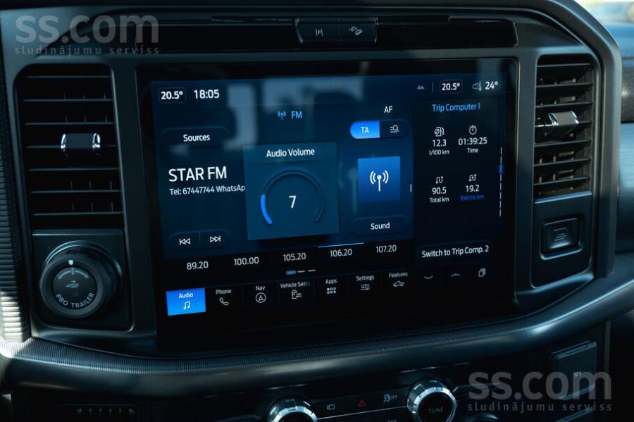 Melns Ford F-150 2025 Rīga, ar dzinēja tilpumu 3.50 L un nobraukumu 15 tūkst. km par 74990 €, foto 16 vietnē AUTOMOTO.COM.LV