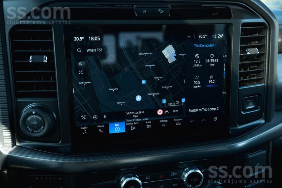 Melns Ford F-150 2025 Rīga, ar dzinēja tilpumu 3.50 L un nobraukumu 15 tūkst. km par 74990 €, foto 18 vietnē AUTOMOTO.COM.LV