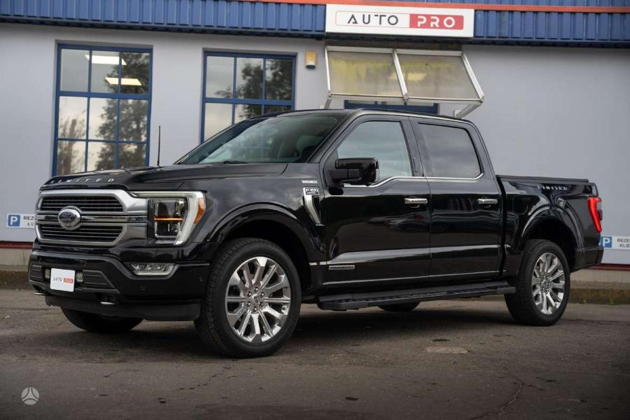 Melns Ford F-150 2021 Kauņa, ar dzinēja tilpumu 3.50 L un nobraukumu 44 tūkst. km par 66800 €, foto 1 vietnē AUTOMOTO.COM.LV