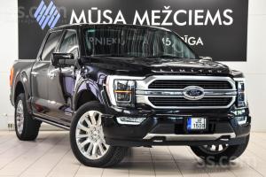 Black Ford F-150 2024 in Riga, with an engine capacity of 3.50 L and mileage of 6 thousand km for 74990 €, photo 4 on AUTOMOTO.COM.LV