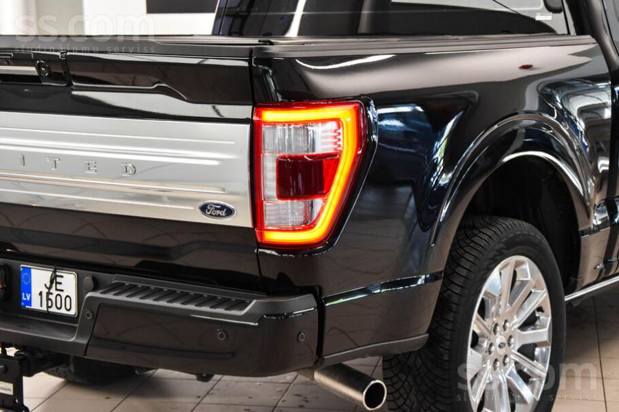 Black Ford F-150 2024 in Riga, with an engine capacity of 3.50 L and mileage of 6 thousand km for 74990 €, photo 9 on AUTOMOTO.COM.LV