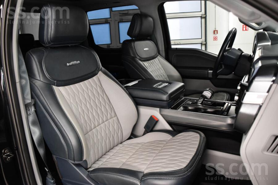 Black Ford F-150 2024 in Riga, with an engine capacity of 3.50 L and mileage of 6 thousand km for 74990 €, photo 12 on AUTOMOTO.COM.LV