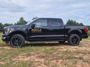 Black Ford F-150 2025 in Riga, with an engine capacity of 5.00 L and mileage of 42 thousand km for 68800 €, photo  on AUTOMOTO.COM.LV
