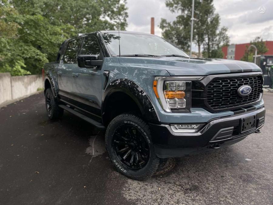 Blue Ford F-150 2023 in Siauliai, with an engine capacity of 3.50 L and mileage of 13 thousand km for 50820 €, photo 20 on AUTOMOTO.COM.LV