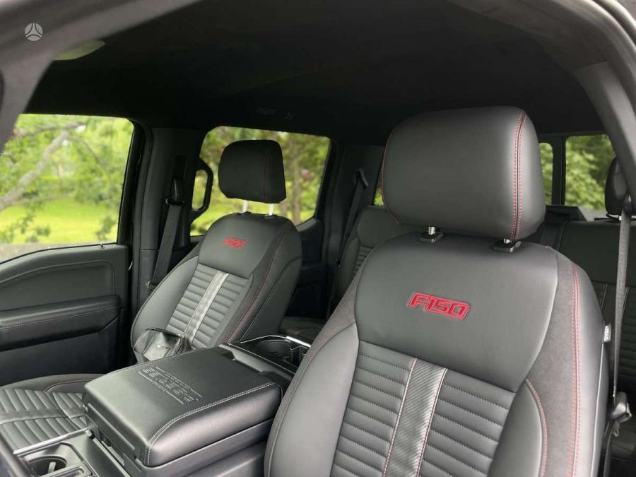 Blue Ford F-150 2023 in Siauliai, with an engine capacity of 3.50 L and mileage of 13 thousand km for 50820 €, photo 36 on AUTOMOTO.COM.LV