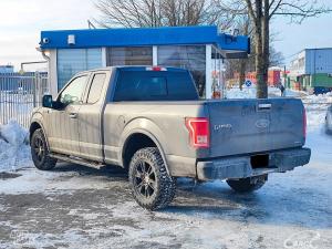 Grey Ford F-150 2016 in Avizieniai, with an engine capacity of 5.00 L and mileage of 99 thousand km for 21900 €, photo 32 on AUTOMOTO.COM.LV