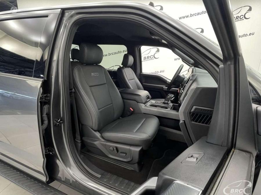 Grey Ford F-150 2019 in Vilnius, with an engine capacity of 4.95 L and mileage of 39 thousand km for 31500 €, photo 8 on AUTOMOTO.COM.LV