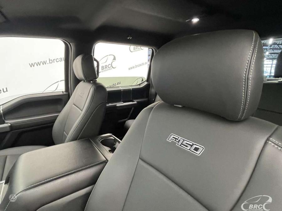 Grey Ford F-150 2019 in Vilnius, with an engine capacity of 4.95 L and mileage of 39 thousand km for 31500 €, photo 25 on AUTOMOTO.COM.LV