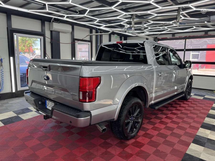 Grey Ford F-150 2020 in Vilnius, with an engine capacity of 3.49 L and mileage of 100 thousand km for 48500 €, photo 4 on AUTOMOTO.COM.LV
