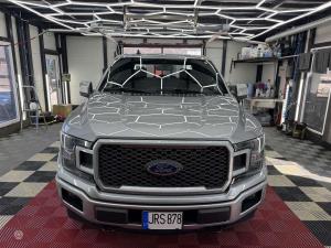Grey Ford F-150 2020 in Vilnius, with an engine capacity of 3.49 L and mileage of 100 thousand km for 48500 €, photo 6 on AUTOMOTO.COM.LV