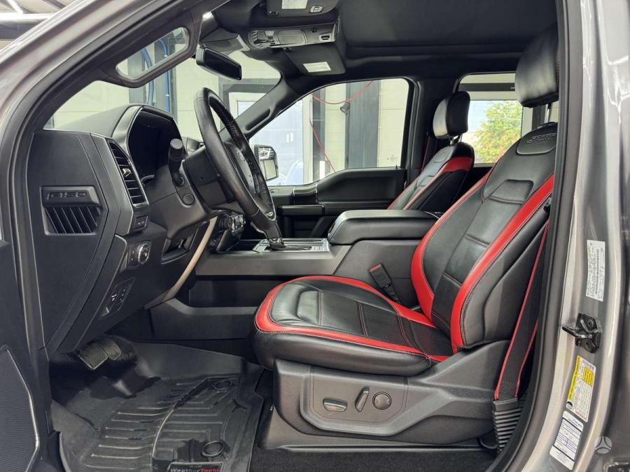 Grey Ford F-150 2020 in Vilnius, with an engine capacity of 3.49 L and mileage of 100 thousand km for 48500 €, photo 10 on AUTOMOTO.COM.LV