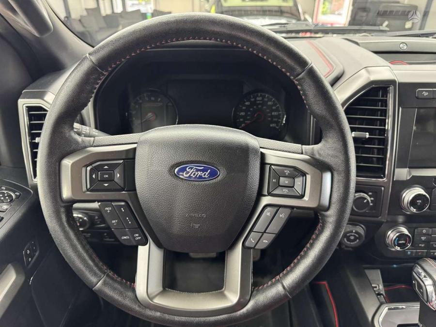 Grey Ford F-150 2020 in Vilnius, with an engine capacity of 3.49 L and mileage of 100 thousand km for 48500 €, photo 23 on AUTOMOTO.COM.LV