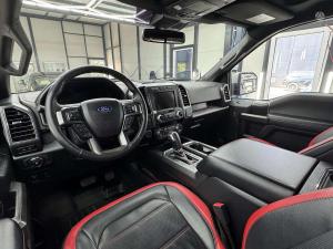 Grey Ford F-150 2020 in Vilnius, with an engine capacity of 3.49 L and mileage of 100 thousand km for 48500 €, photo 24 on AUTOMOTO.COM.LV
