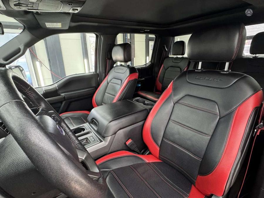 Grey Ford F-150 2020 in Vilnius, with an engine capacity of 3.49 L and mileage of 100 thousand km for 48500 €, photo 25 on AUTOMOTO.COM.LV