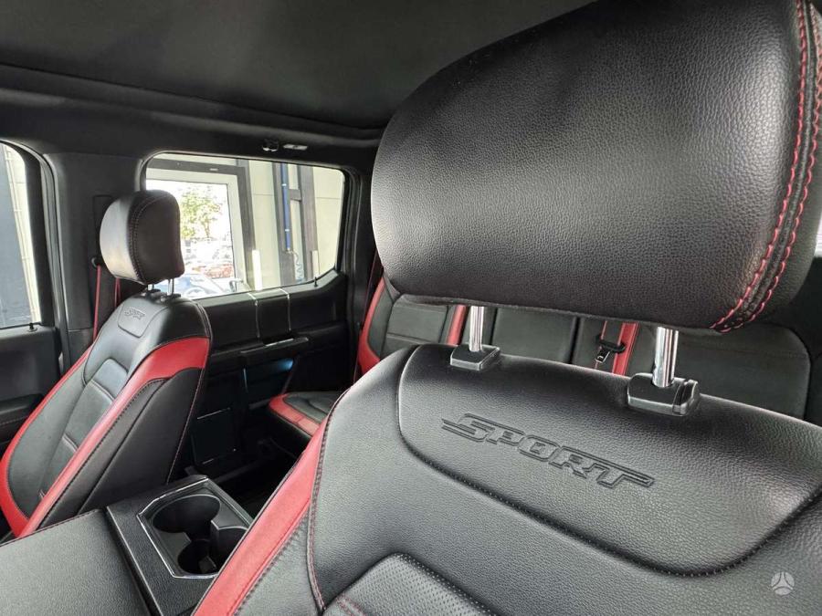 Grey Ford F-150 2020 in Vilnius, with an engine capacity of 3.49 L and mileage of 100 thousand km for 48500 €, photo 36 on AUTOMOTO.COM.LV