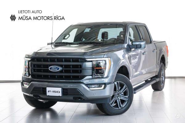 Grey Ford F-150 2024 in Riga, with an engine capacity of 5.00 L and mileage of 0 thousand km for 73000 €, photo 1 on AUTOMOTO.COM.LV