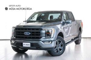 Grey Ford F-150 2024 in Riga, with an engine capacity of 5.00 L and mileage of 0 thousand km for 73000 €, photo 1 on AUTOMOTO.COM.LV