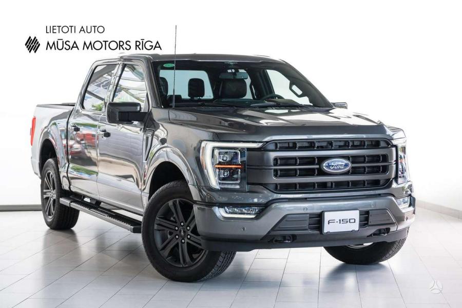 Grey Ford F-150 2024 in Riga, with an engine capacity of 5.00 L and mileage of 0 thousand km for 73000 €, photo 8 on AUTOMOTO.COM.LV
