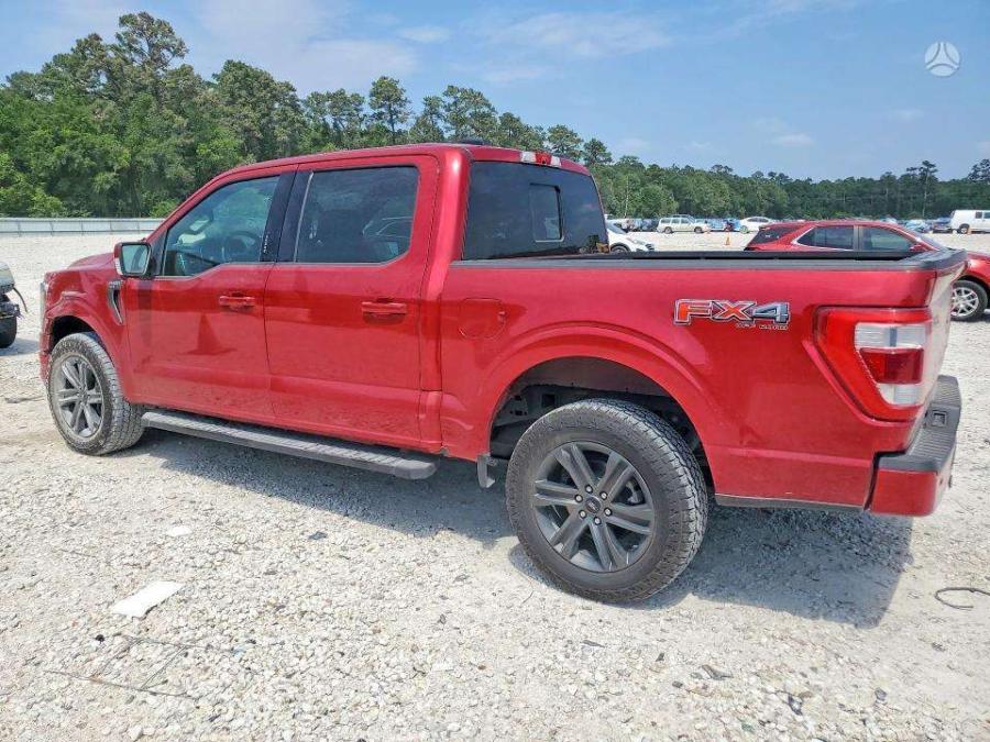 Red Ford F-150 2022 in Klaipeda, with an engine capacity of 3.50 L and mileage of 104 thousand km for 16200 €, photo 3 on AUTOMOTO.COM.LV