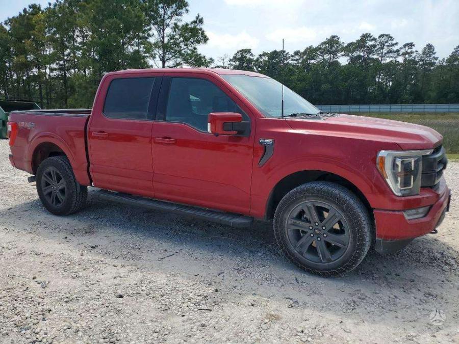 Red Ford F-150 2022 in Klaipeda, with an engine capacity of 3.50 L and mileage of 104 thousand km for 16200 €, photo 5 on AUTOMOTO.COM.LV