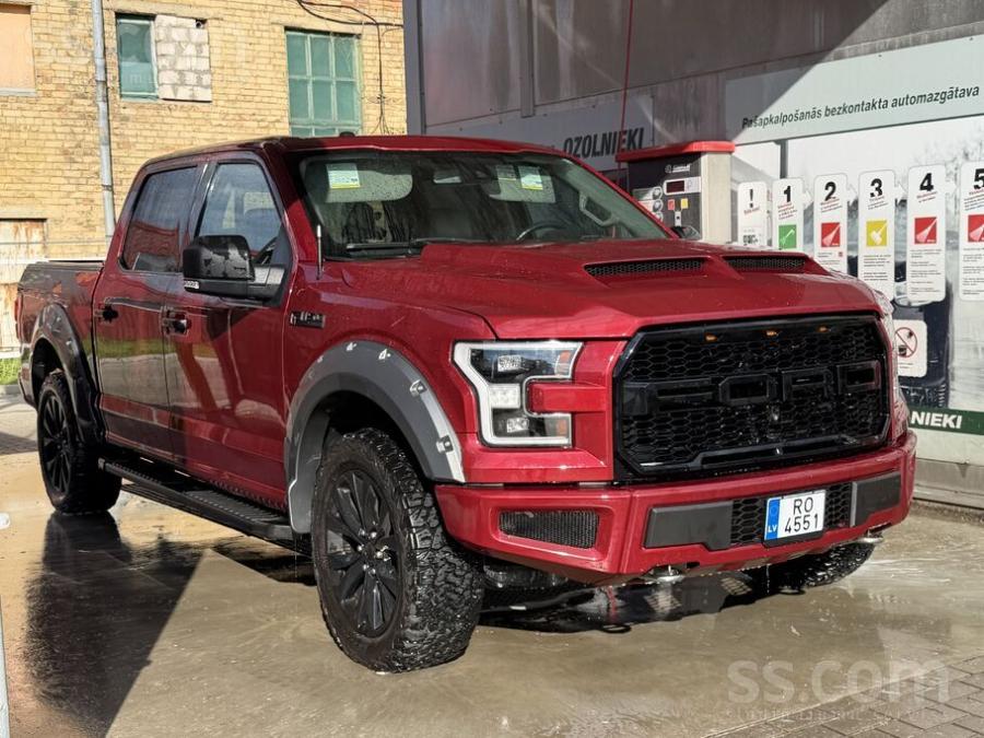 Red Ford F-150 2015 in Jelgava, with an engine capacity of 5.00 L and mileage of 281 thousand km for 29900 €, photo 9 on AUTOMOTO.COM.LV