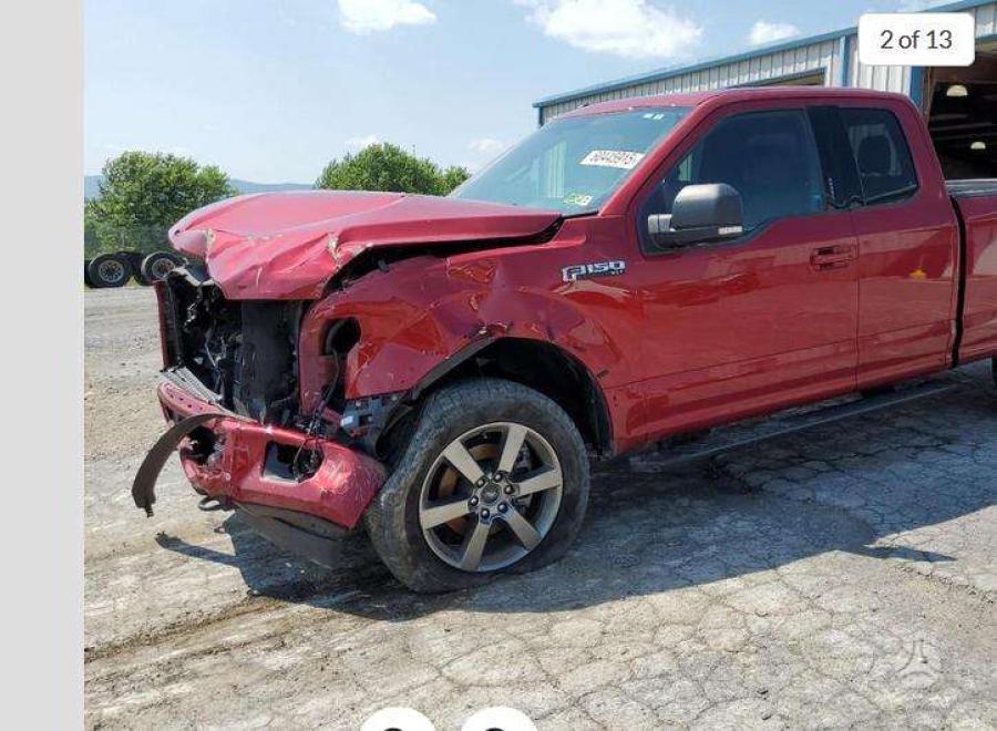 Red Ford F-150 2017 in Alytus, with an engine capacity of 4.95 L and mileage of 43 thousand km for 31000 €, photo 49 on AUTOMOTO.COM.LV