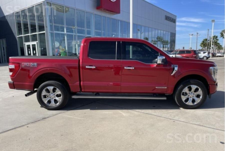 Red Ford F-150 2022 in Riga, with an engine capacity of 3.50 L and mileage of 49 thousand km for 95000 €, photo 8 on AUTOMOTO.COM.LV