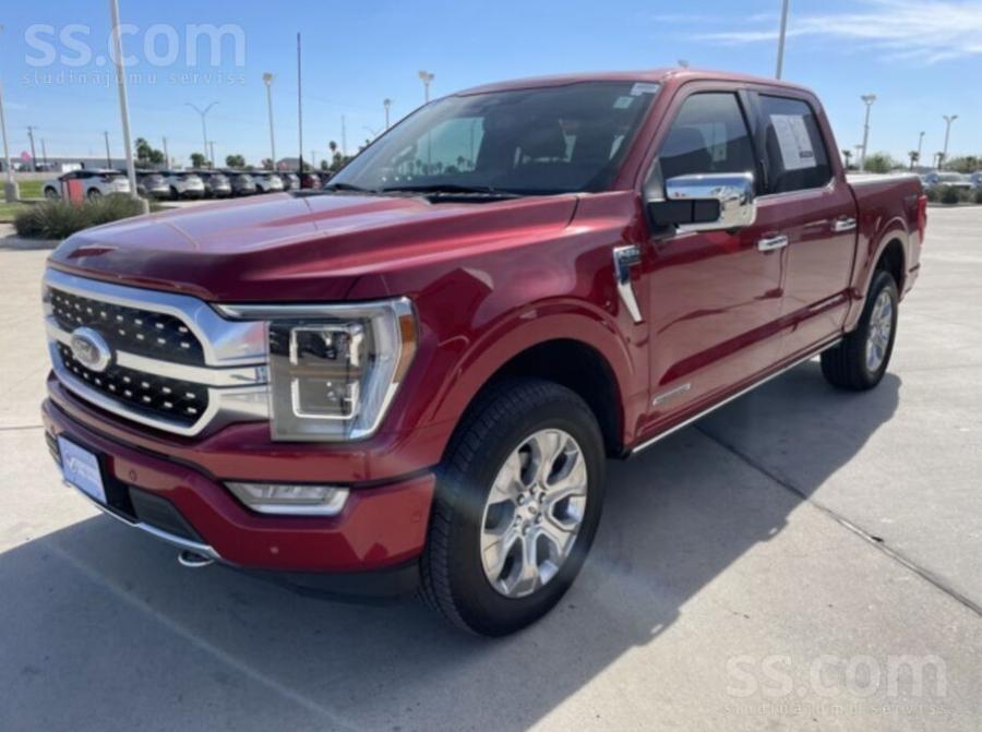 Red Ford F-150 2022 in Riga, with an engine capacity of 3.50 L and mileage of 49 thousand km for 95000 €, photo 13 on AUTOMOTO.COM.LV