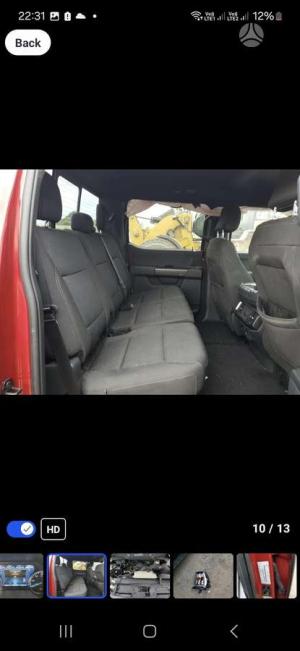 Sarkans Ford F-150 2022 Kauņa, ar dzinēja tilpumu 4.95 L un nobraukumu 65 tūkst. km par 13900 €, foto 11 vietnē AUTOMOTO.COM.LV