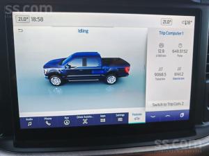 White Ford F-150 2022 in Jelgava, with an engine capacity of 3.50 L and mileage of 73 thousand km for 62900 €, photo 17 on AUTOMOTO.COM.LV