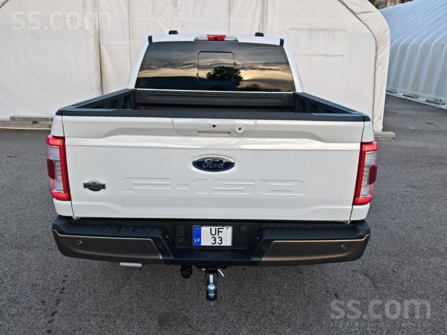 White Ford F-150 2022 in Jelgava, with an engine capacity of 3.50 L and mileage of 73 thousand km for 62900 €, photo 32 on AUTOMOTO.COM.LV