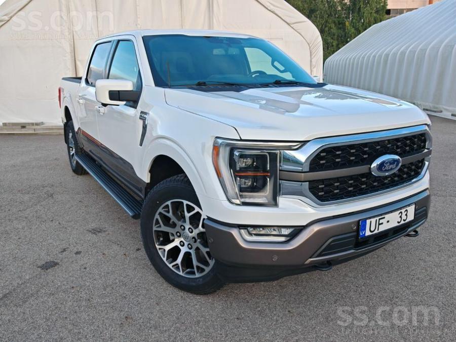 White Ford F-150 2022 in Jelgava, with an engine capacity of 3.50 L and mileage of 73 thousand km for 62900 €, photo 34 on AUTOMOTO.COM.LV