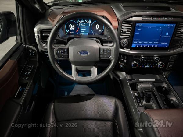Black Ford F-Series 2024 in Tallinn, with an engine capacity of 5.00 L and mileage of 31 thousand km for 69900 €, photo 6 on AUTOMOTO.COM.LV