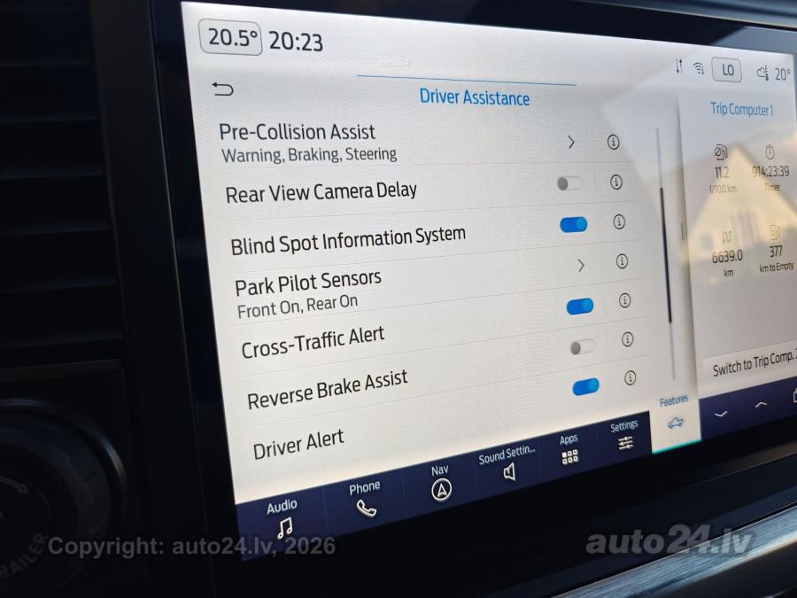 Pelēks Ford F-Series 2024 Paide, ar dzinēja tilpumu 5.00 L un nobraukumu 47 tūkst. km par 74900 €, foto 23 vietnē AUTOMOTO.COM.LV