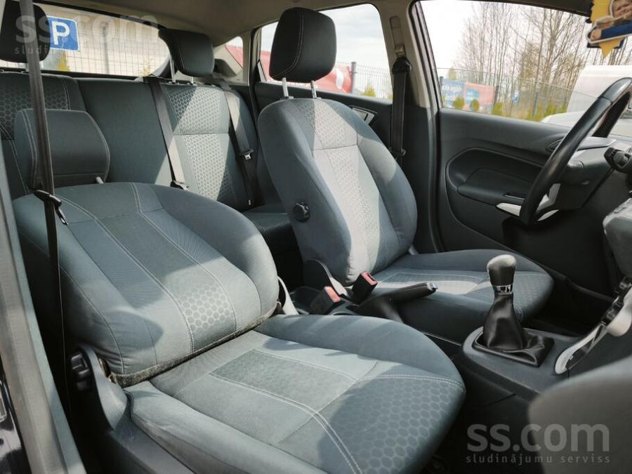 Black Ford Fiesta 2012 in Jelgava, with an engine capacity of 1.40 L and mileage of 0 thousand km for 3290 €, photo 18 on AUTOMOTO.COM.LV