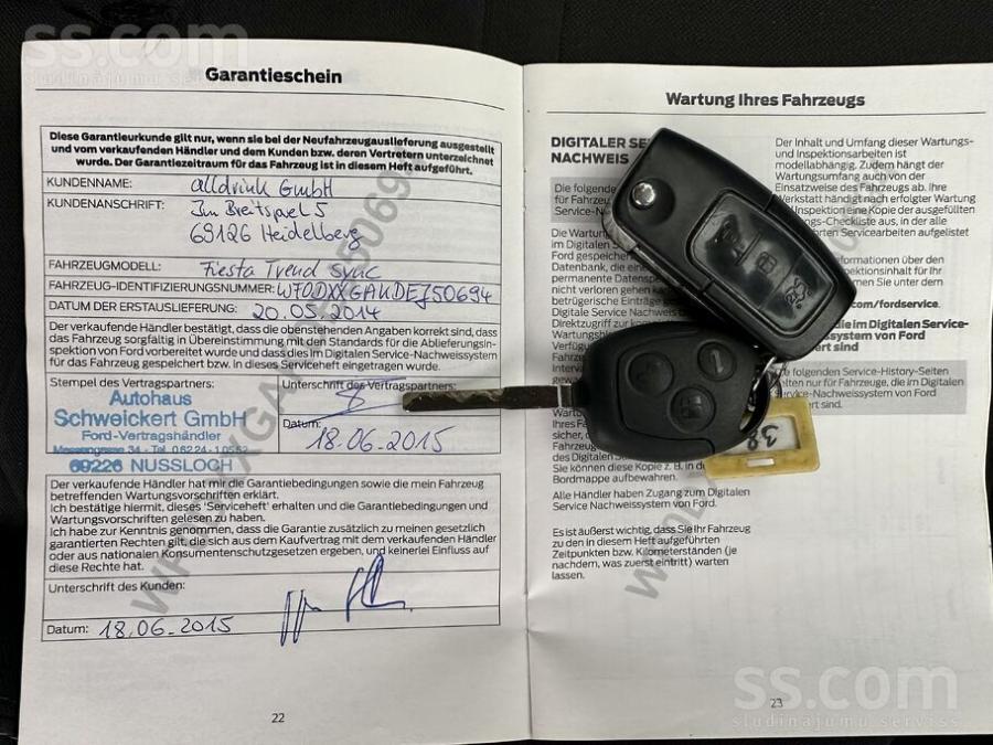 Melns Ford Fiesta 2014 Rīga, ar dzinēja tilpumu 1.50 L un nobraukumu 0 tūkst. km par 3850 €, foto 13 vietnē AUTOMOTO.COM.LV