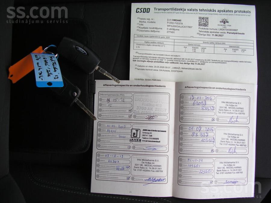 Zils Ford Fiesta 2012 Rīga, ar dzinēja tilpumu 1.60 L un nobraukumu 0 tūkst. km par 4650 €, foto 33 vietnē AUTOMOTO.COM.LV