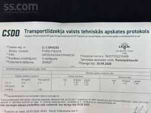 Синий Форд Фиеста 2015 в Талси, объемом двигателя 1.00 л и пробегом 201 тыс. км за 4999 €, фото 13 на AUTOMOTO.COM.LV