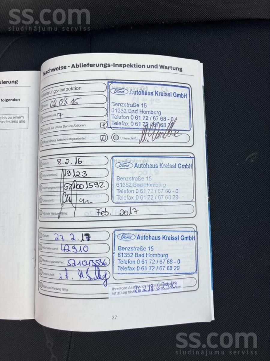 Синий Форд Фиеста 2015 в Талси, объемом двигателя 1.00 л и пробегом 201 тыс. км за 4999 €, фото 14 на AUTOMOTO.COM.LV