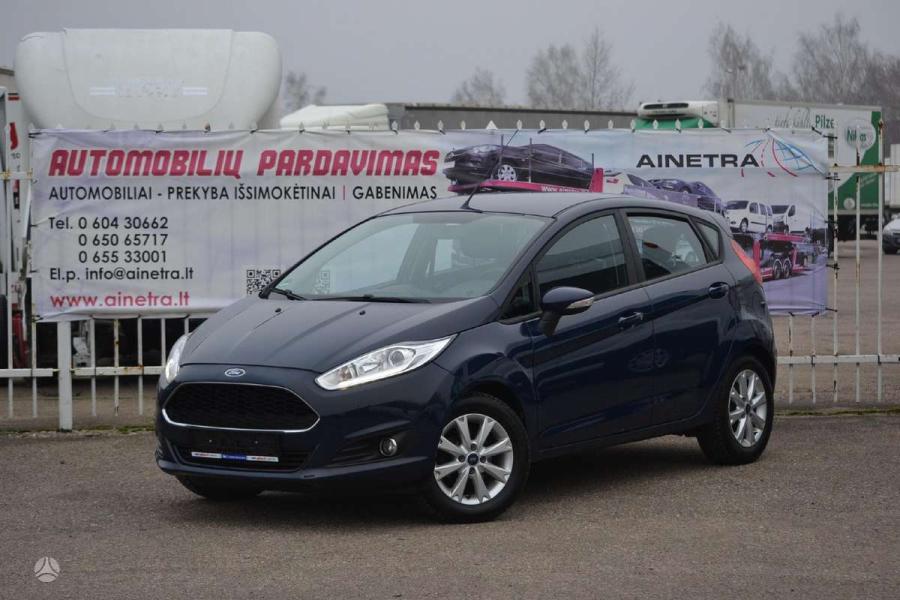 Zils Ford Fiesta 2016 Marijampole, ar dzinēja tilpumu 1.24 L un nobraukumu 148 tūkst. km par 4950 €, foto 1 vietnē AUTOMOTO.COM.LV