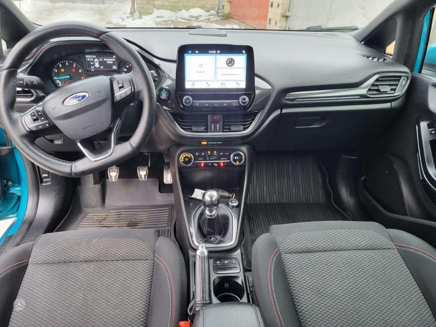 Zils Ford Fiesta 2018 Kauņa, ar dzinēja tilpumu 1.00 L un nobraukumu 96 tūkst. km par 6200 €, foto 10 vietnē AUTOMOTO.COM.LV