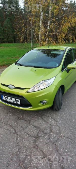 Zaļš Ford Fiesta 2009 Rīga, ar dzinēja tilpumu 1.20 L un nobraukumu 217 tūkst. km par 3700 €, foto  vietnē AUTOMOTO.COM.LV
