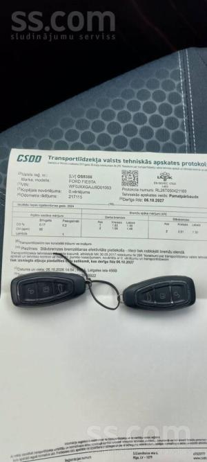 Green Ford Fiesta 2009 in Riga, with an engine capacity of 1.20 L and mileage of 217 thousand km for 3700 €, photo 9 on AUTOMOTO.COM.LV