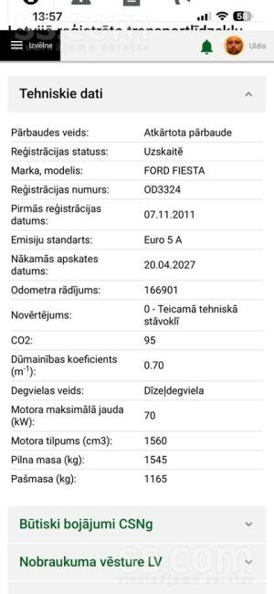 Pelēks Ford Fiesta 2011 Rīga, ar dzinēja tilpumu 1.60 L un nobraukumu 170 tūkst. km par 3500 €, foto 19 vietnē AUTOMOTO.COM.LV