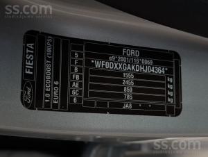 Grey Ford Fiesta 2017 in Jurmala, with an engine capacity of 1.00 L and mileage of 128 thousand km for 4950 €, photo 30 on AUTOMOTO.COM.LV
