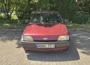Red Ford Fiesta 1993 in Vilnius, with an engine capacity of 0.00 L and mileage of 13 thousand km for 400 €, photo  on AUTOMOTO.COM.LV