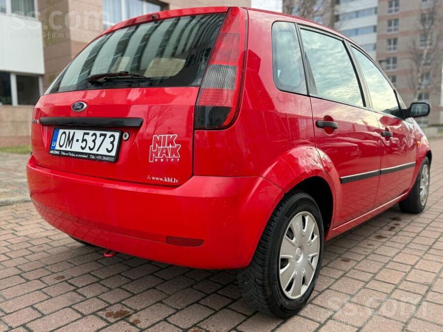 Red Ford Fiesta 2005 in Riga, with an engine capacity of 1.30 L and mileage of 0 thousand km for 2200 €, photo 5 on AUTOMOTO.COM.LV