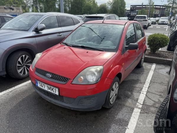 Red Ford Fiesta 2006 in Riga, with an engine capacity of 1.30 L and mileage of 0 thousand km for 390 €, photo 1 on AUTOMOTO.COM.LV