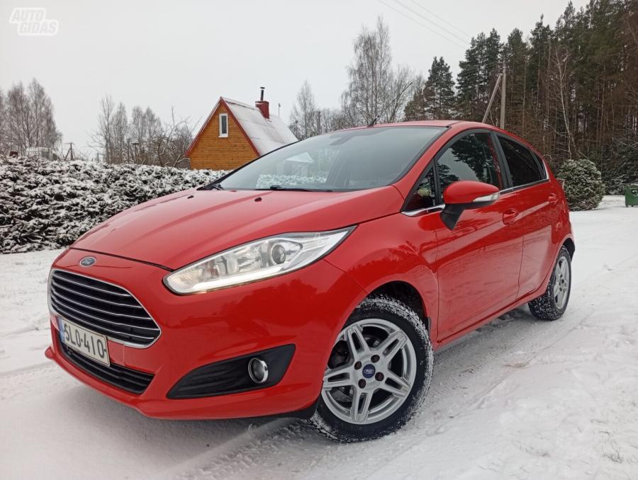 Sarkans Ford Fiesta 2015 Viļņa, ar dzinēja tilpumu 1.60 L un nobraukumu 300 tūkst. km par 3550 €, foto 3 vietnē AUTOMOTO.COM.LV